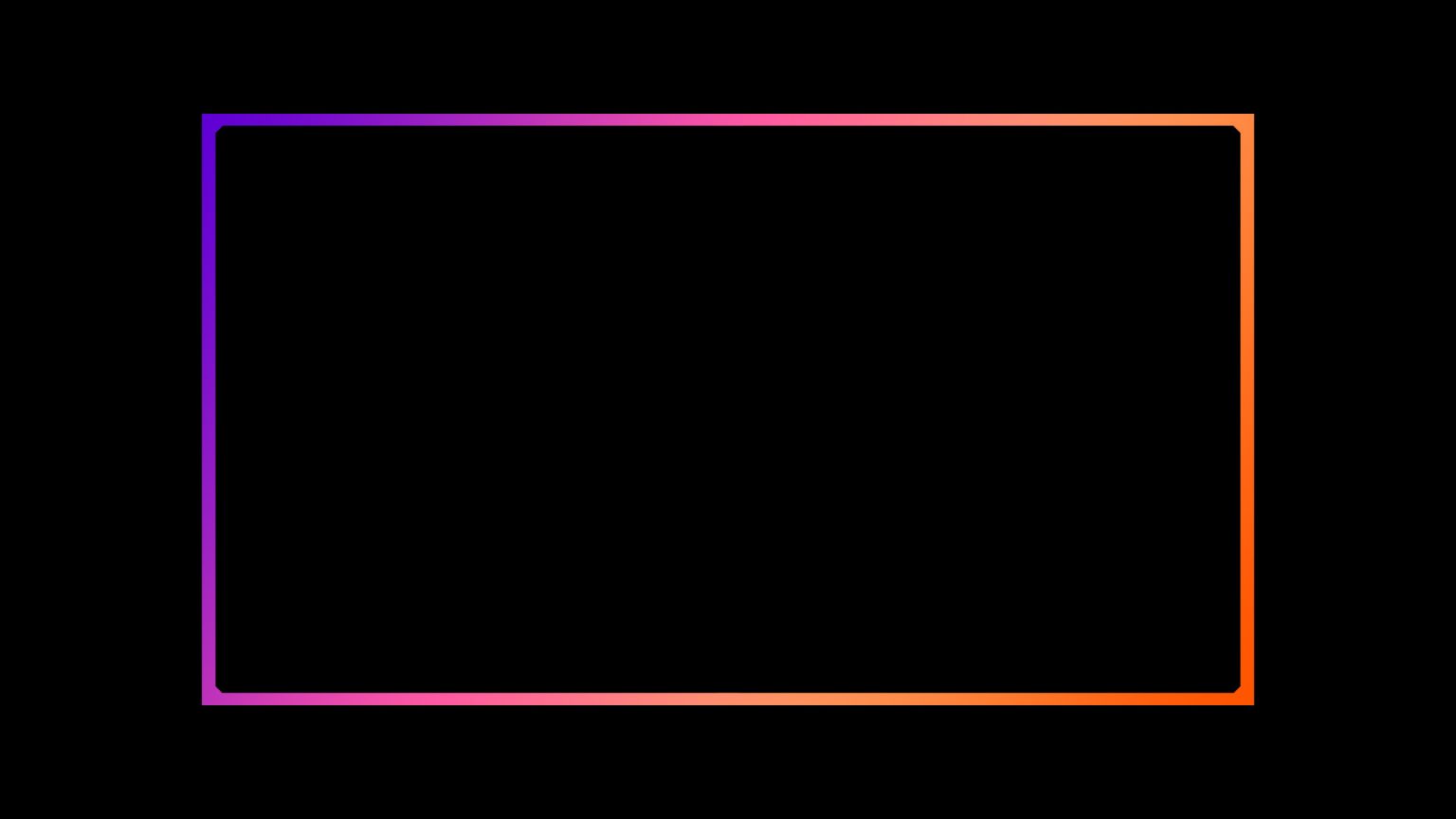 Rainbow Gradient Webcam - Streamer Overlays