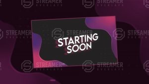 Starting soon Animated Overlay - Streamer Overlays
