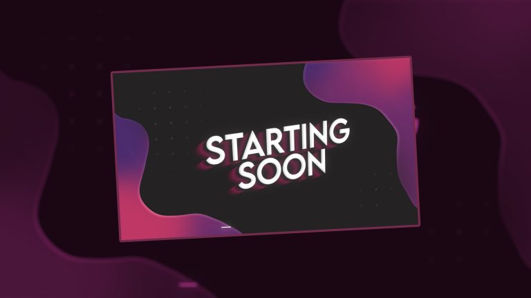 Starting soon Animated Overlay - Streamer Overlays