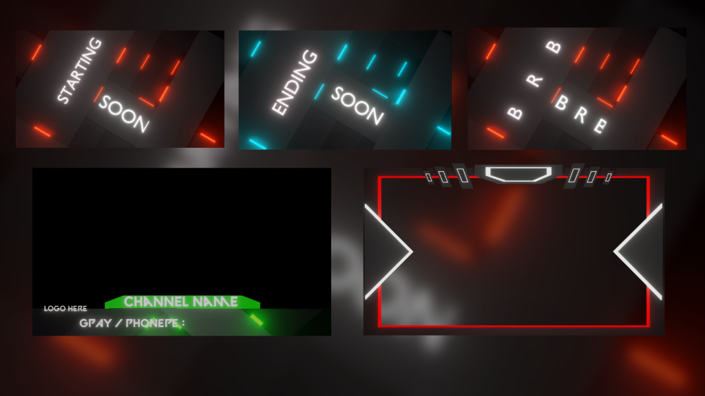 Dark GLow - Starting Screen - Streamer Overlays