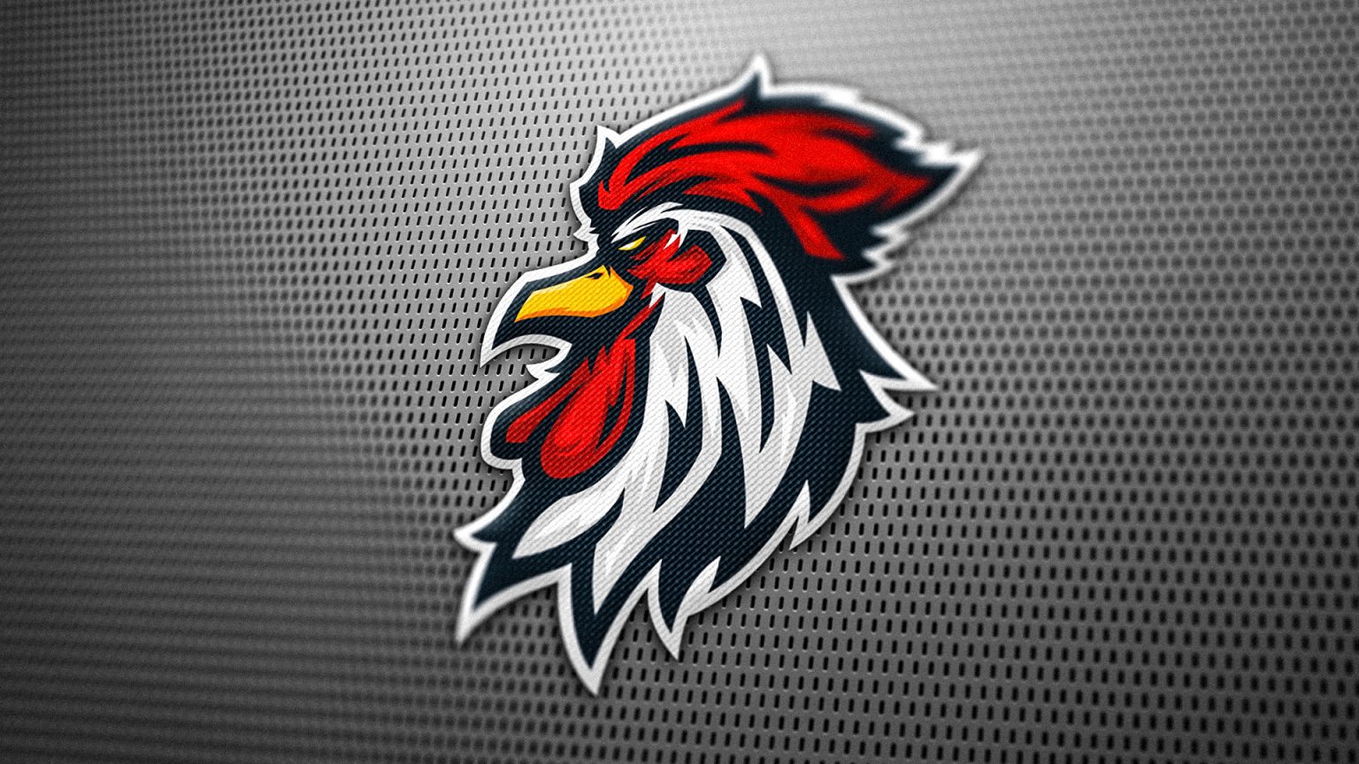 Angry Rooster Head Mascot Logo - Streamer Overlays