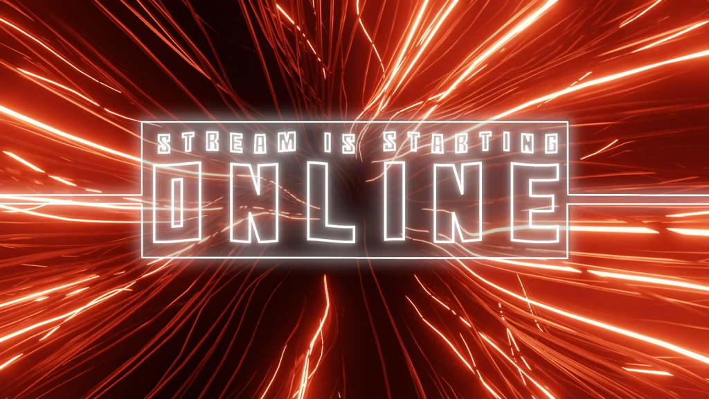 Dark Glow v2 stream starting screen - Streamer Overlays