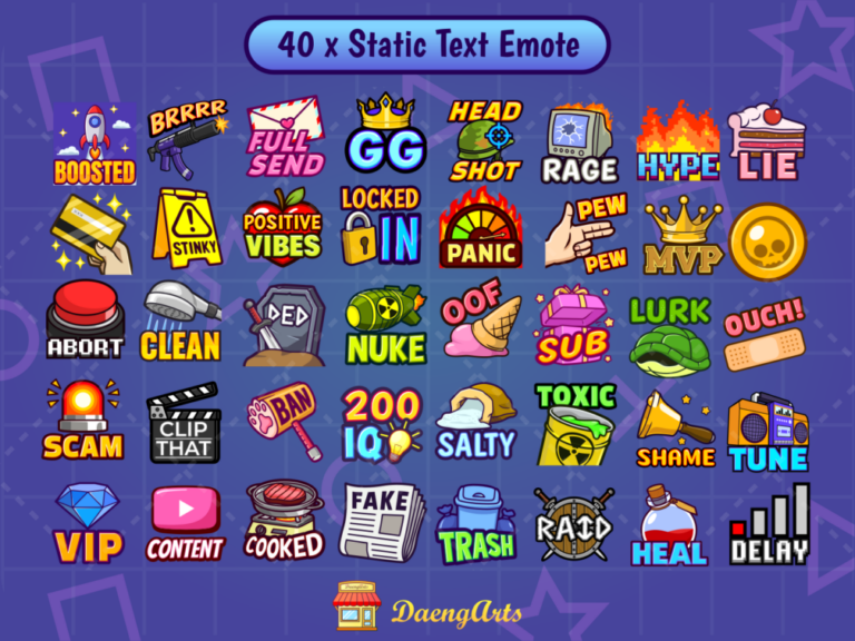 Static Emote - Twitch Emote - Discord Emote - Love Button - Streamer ...