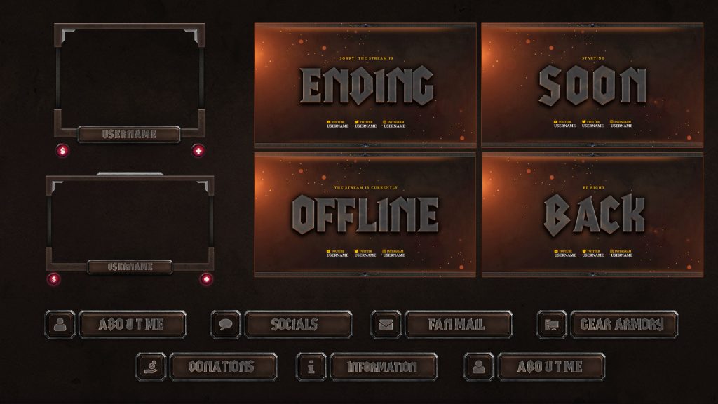 World of Warcraft Stream Overlay Package | Premium Streamer Overlays