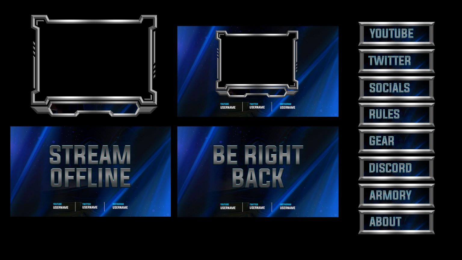 Green Streamer Overlay - Streamer Overlays