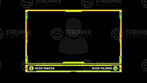 Slime webcam overlay - Premium streaming webcam overlay | Overlays