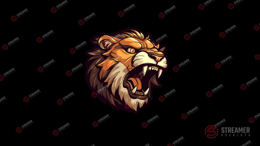 lion esports logo - Streamer Overlays | logo marketplace
