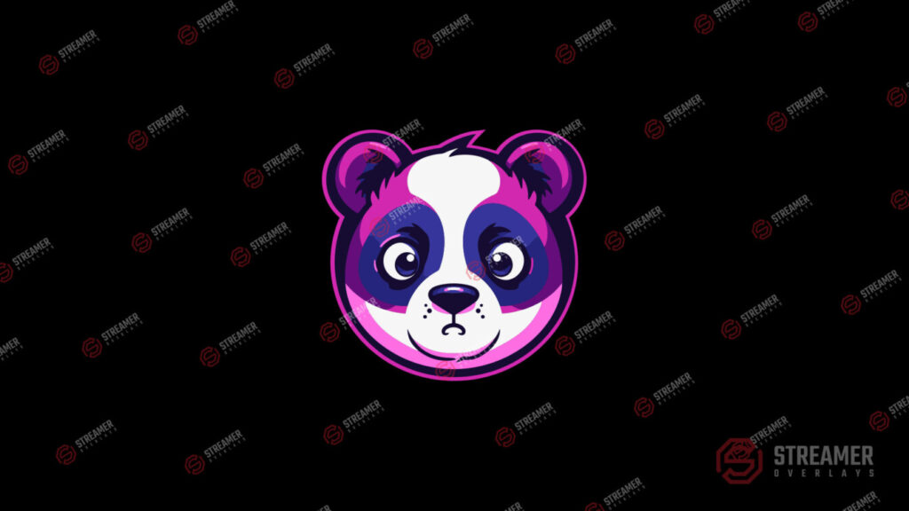cute panda esports logo - Streamer Overlays | logo marketplace